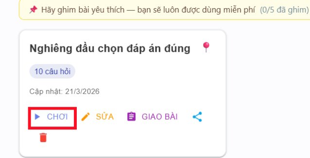 Làm sao để tạo game nghiêng đầu chọn đáp án bằng AI? | AI Hay - Hỏi ...