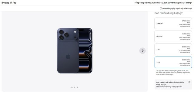 Giá ip 17 pro max tại việt nam | AI Hay - Hỏi ngay đáp hay